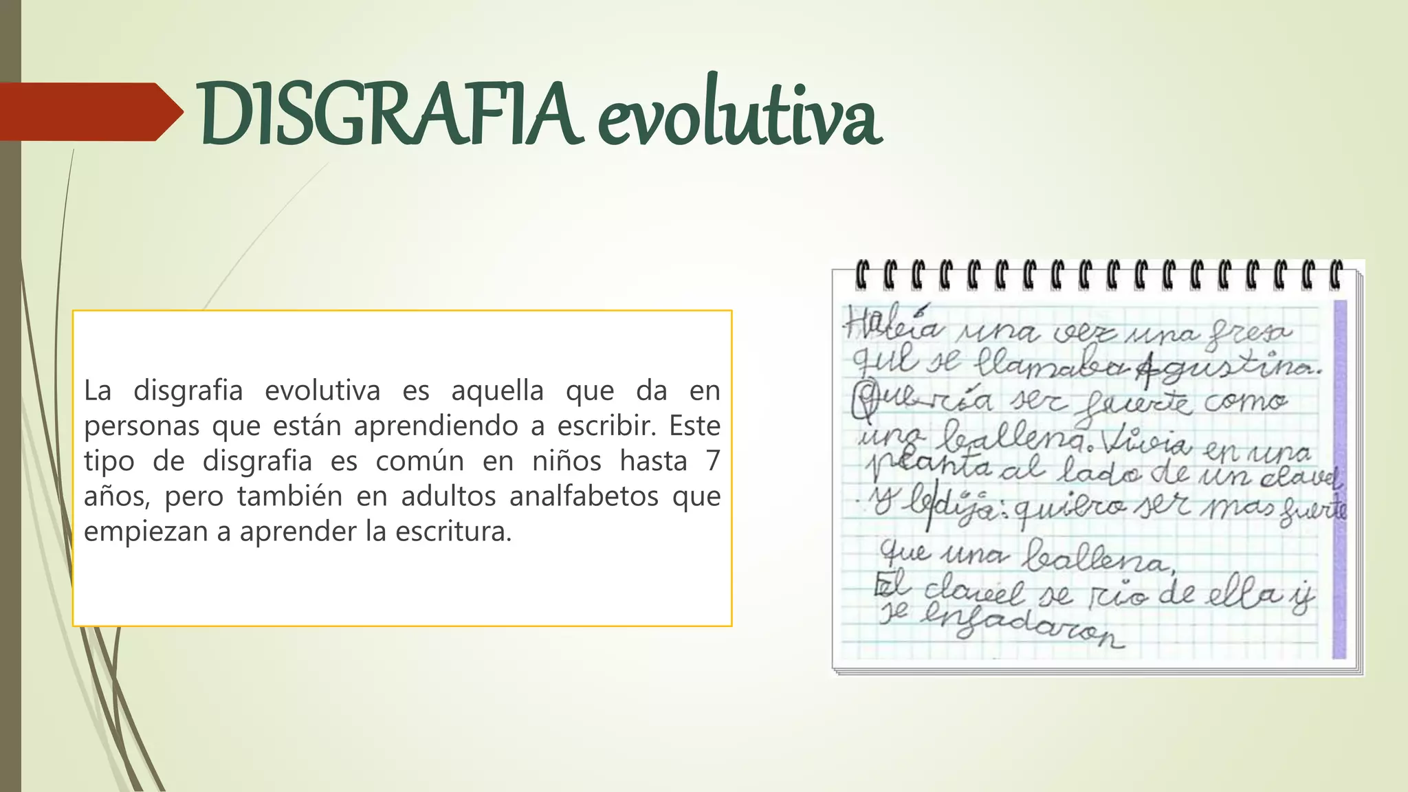 tipos de disgrafia.pptx | Brain and Nervous System Disorders | Diseases ...