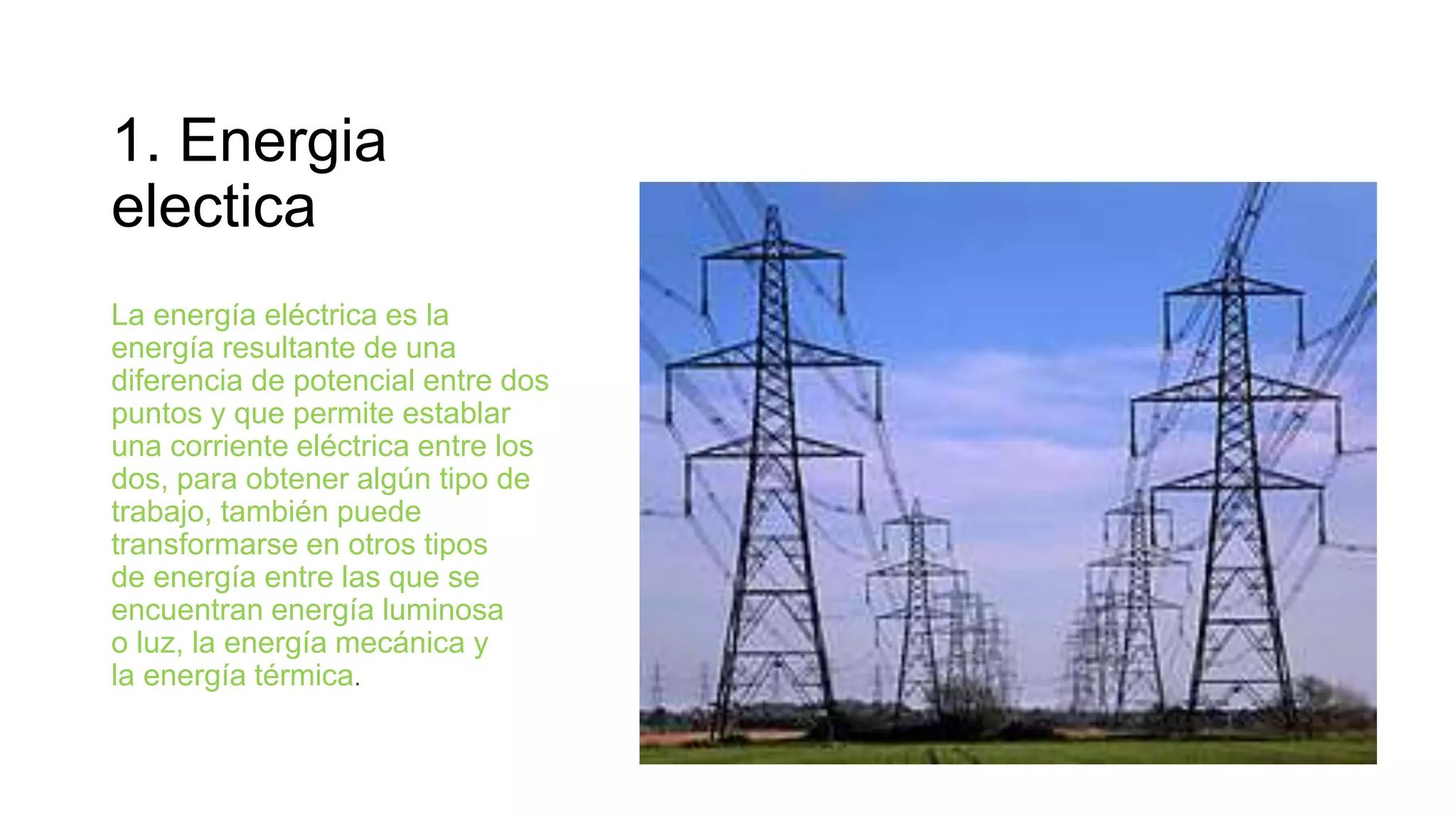 Tipos de energía | PPTX