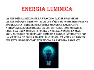 Tipos de energia | ODP