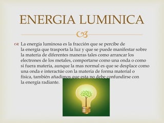 Tipos de energia | PPTX