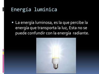 Tipos de energia | PPTX