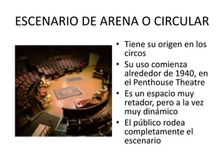 TIPOS DE ESCENARIO | PPSX