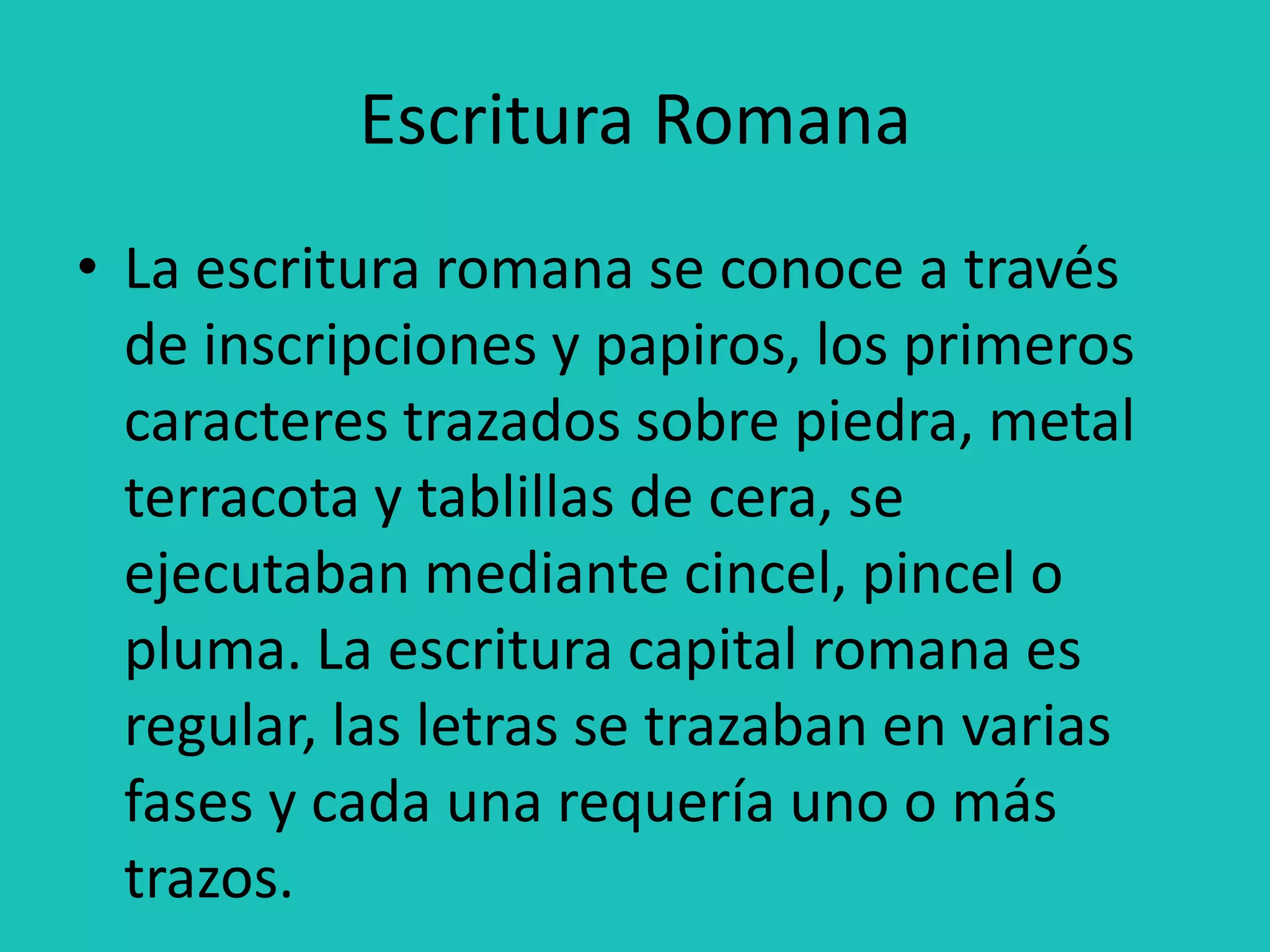 Tipos de escritura | PPTX