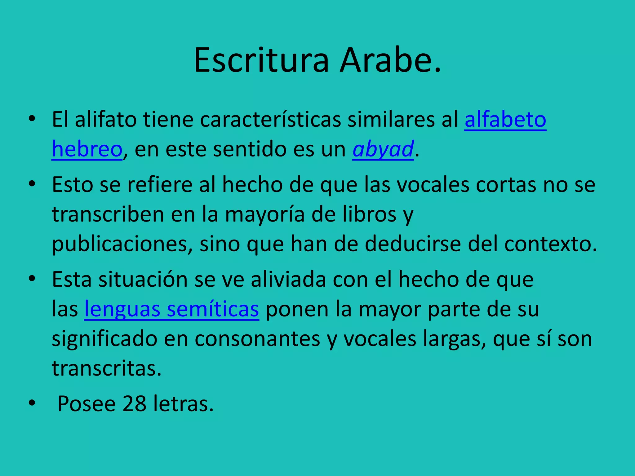 Tipos de escritura | PPTX