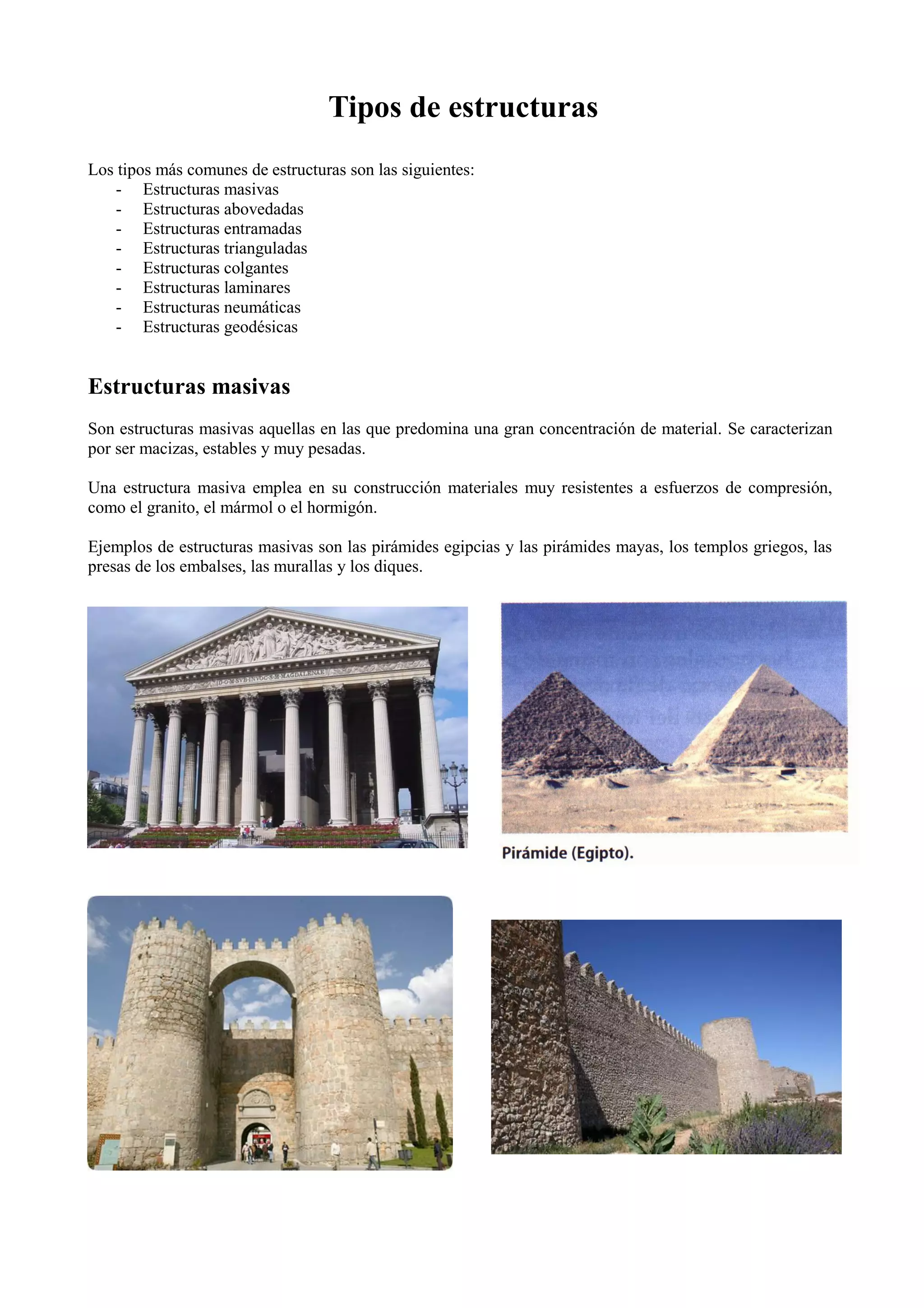 Tipos de estructuras | PDF