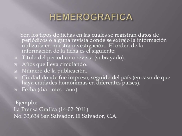 Ejemplos De Fichas Bibliograficas