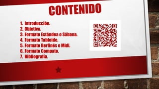 Tipos de Formatos de Periodicos Impresos. | PPTX