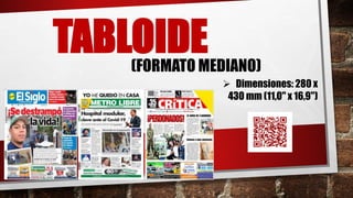 Tipos de Formatos de Periodicos Impresos. | PPTX