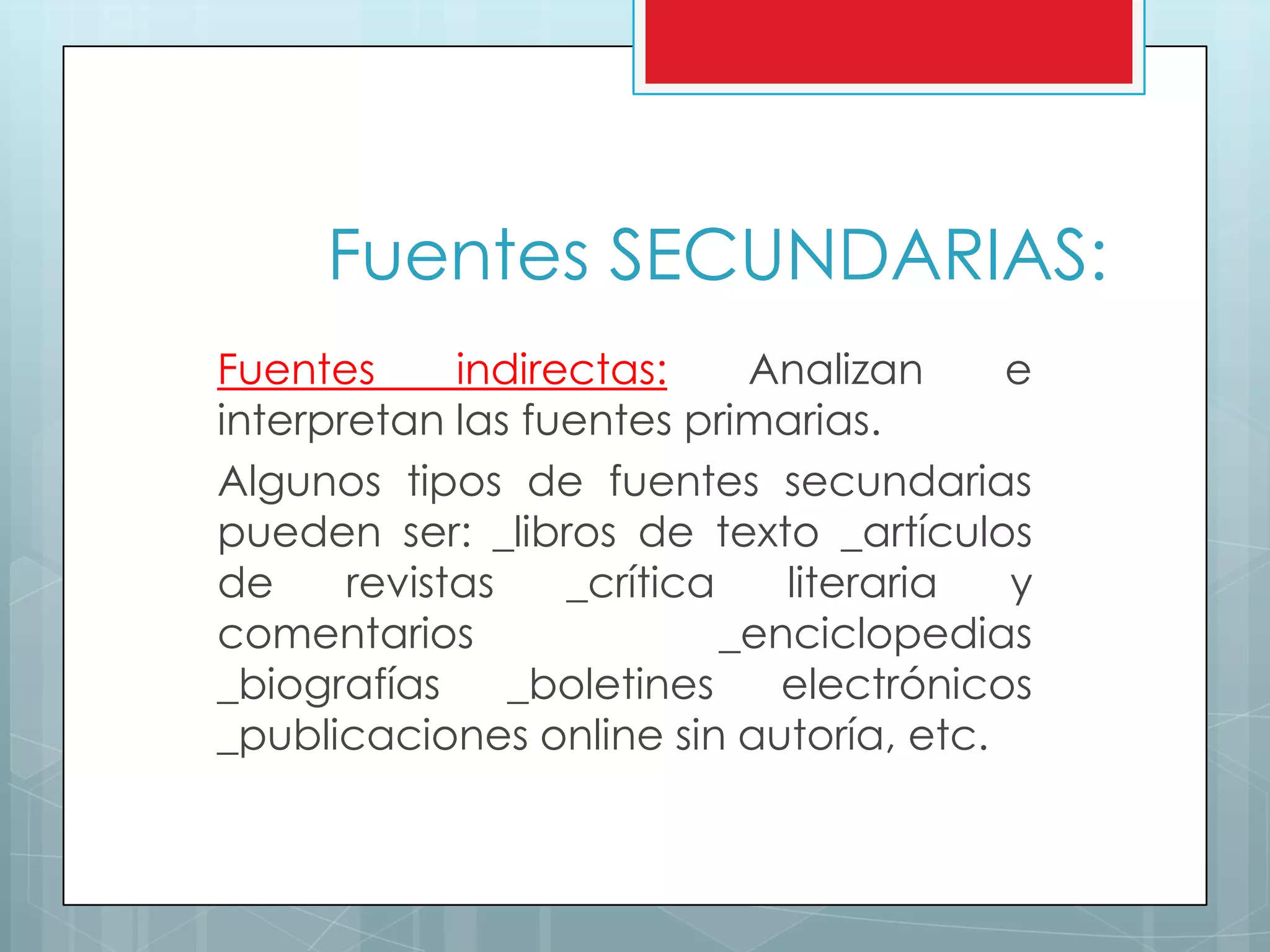 Tipos de fuentes | PPT