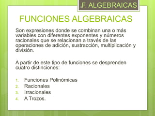 Tipos de Funciones | PPTX