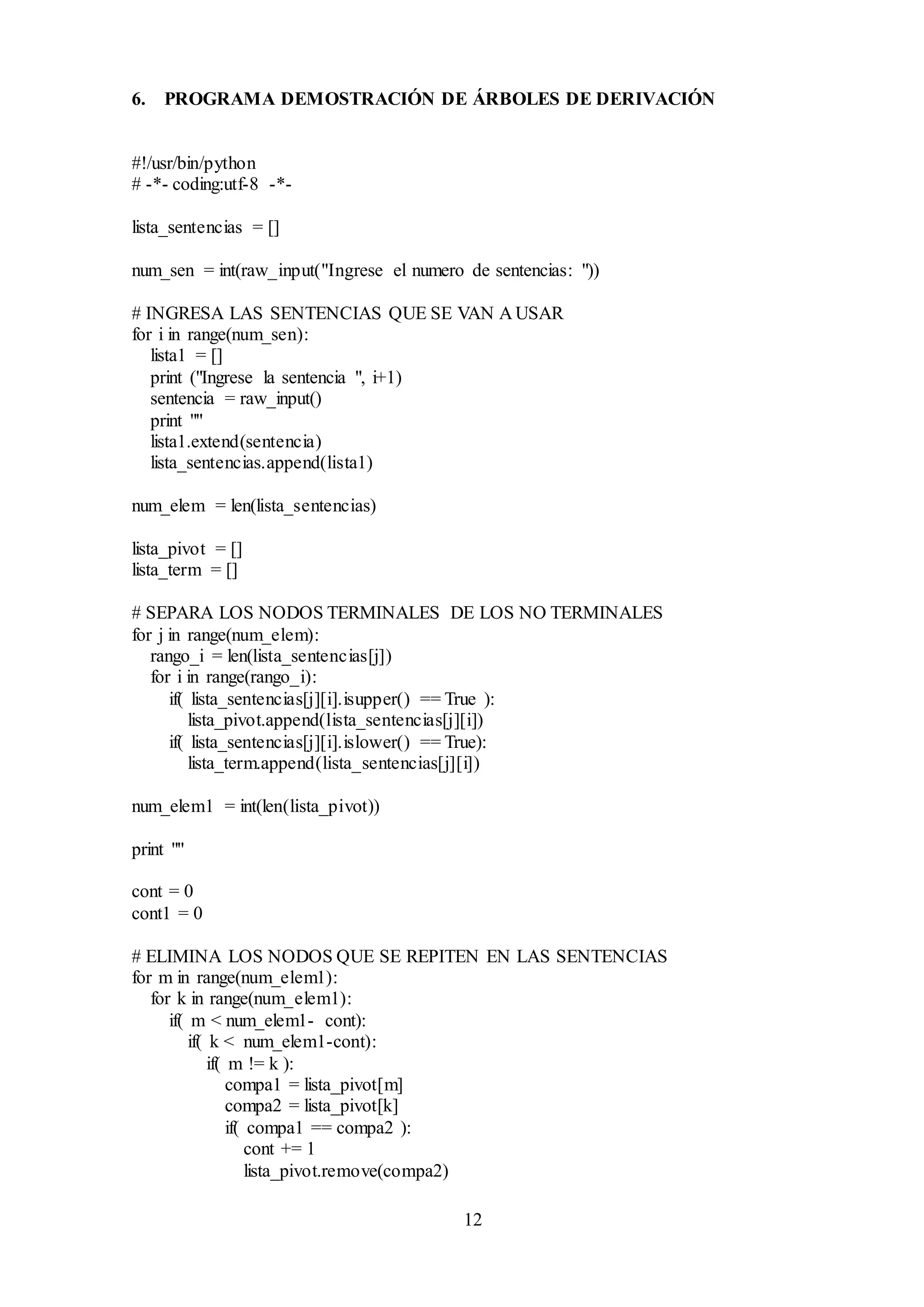 Tipos de gramatica y arboles de derivacion | DOCX