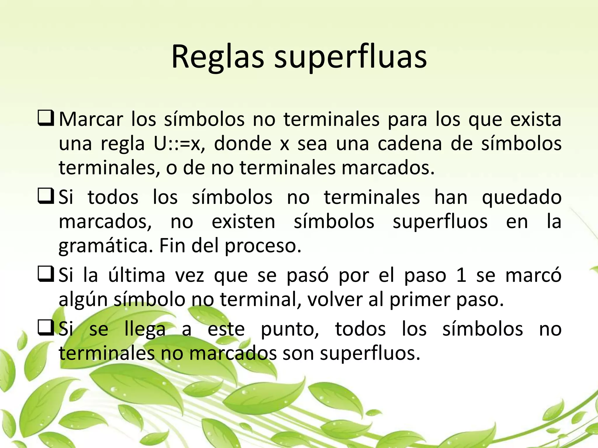 Tipos de gramatica y arboles de derivacion | PPTX