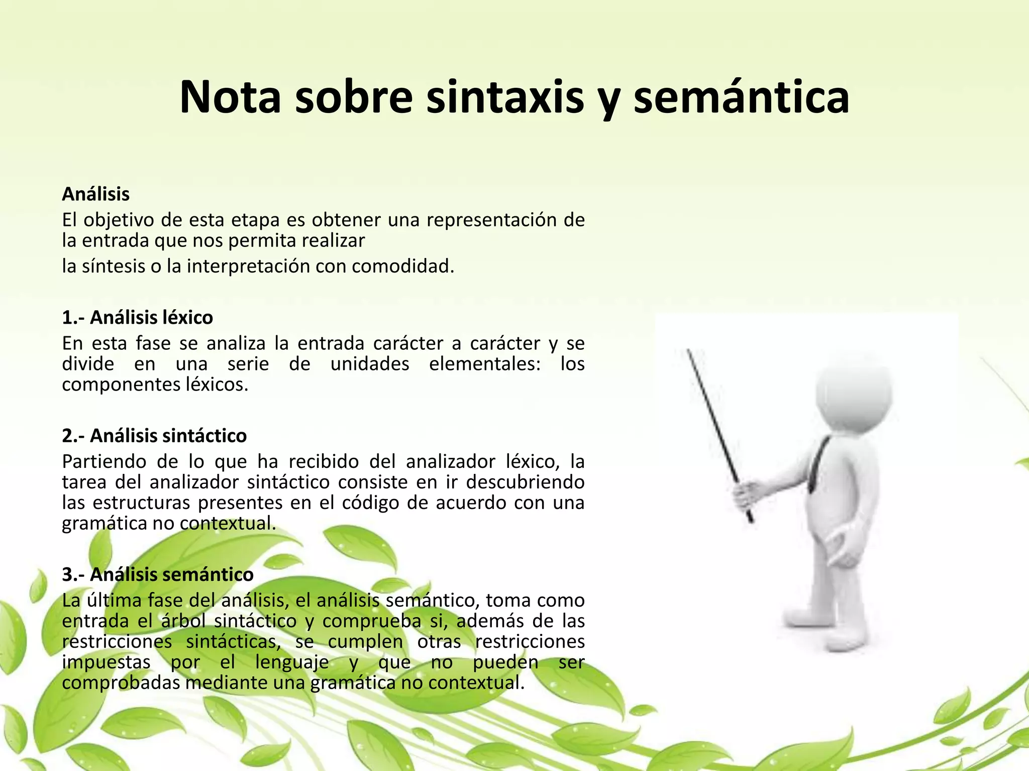 Tipos de gramatica y arboles de derivacion | PPTX