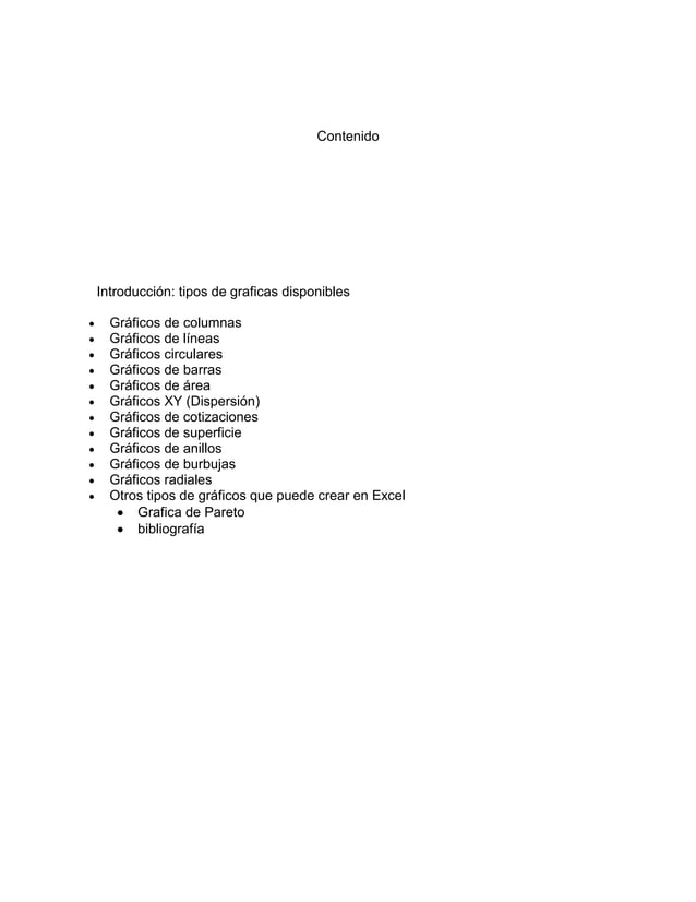 Tipos De Gráficos Disponibles Pdf