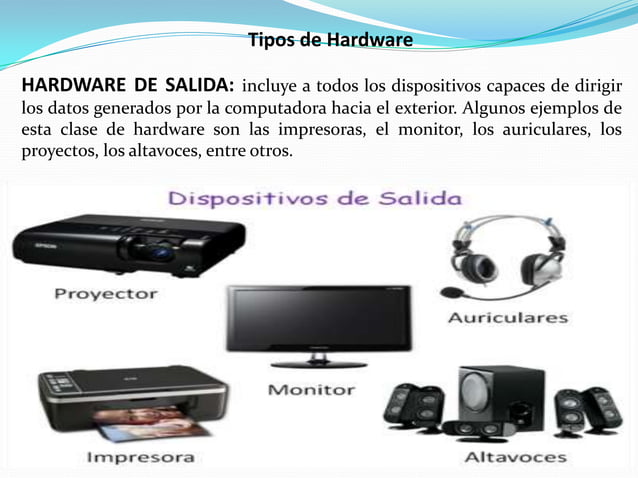 Tipos de Hardware | PPTX