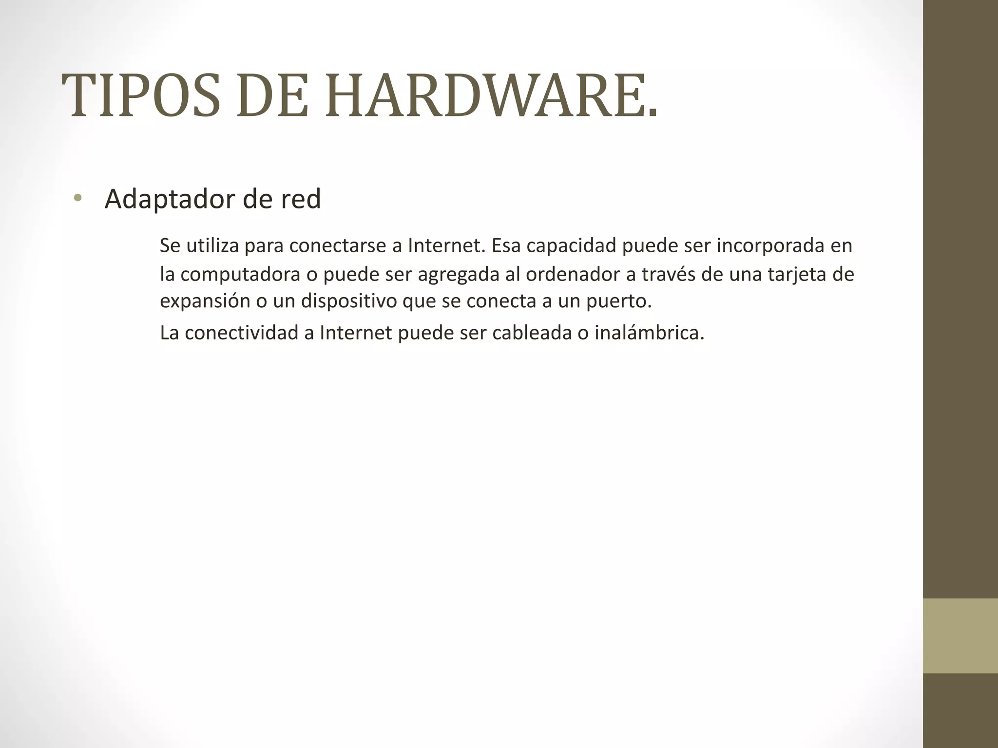 Tipos de hardware | PPT