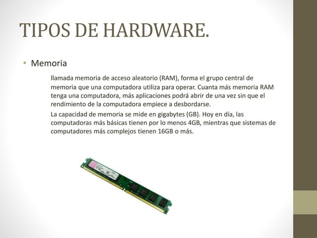 Tipos de hardware | PPT