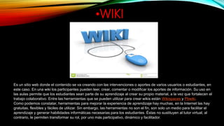 Tipos de herramientas web 2 | PPTX