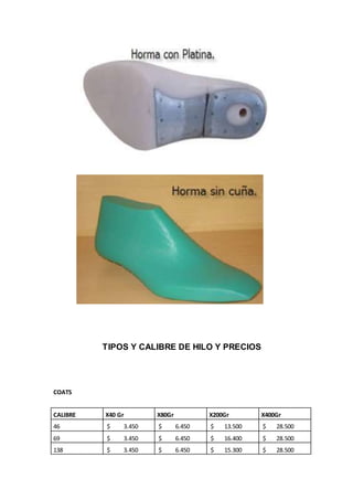 Tipos de hormas | DOCX