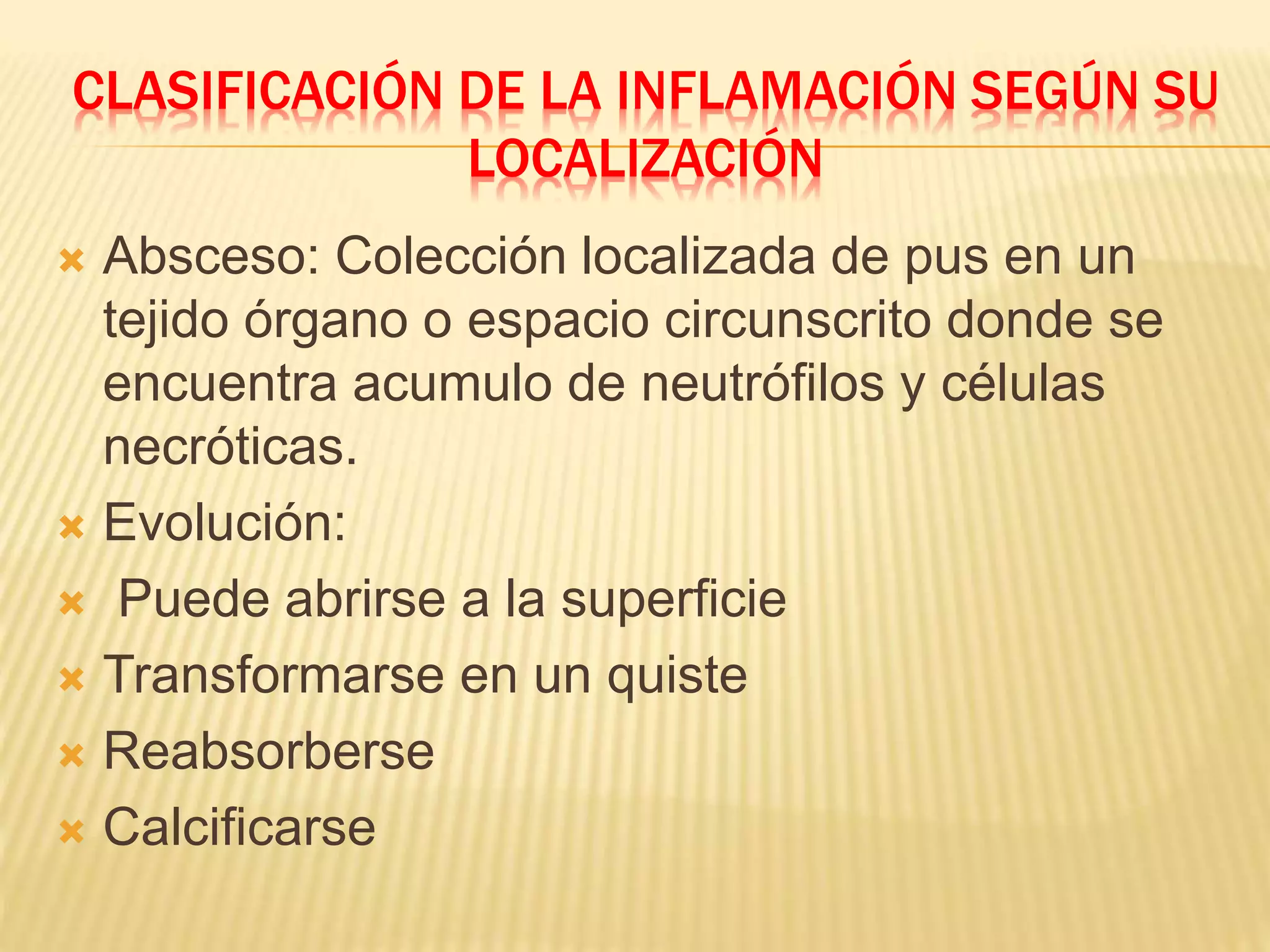 Tipos de inflamacion | PPTX