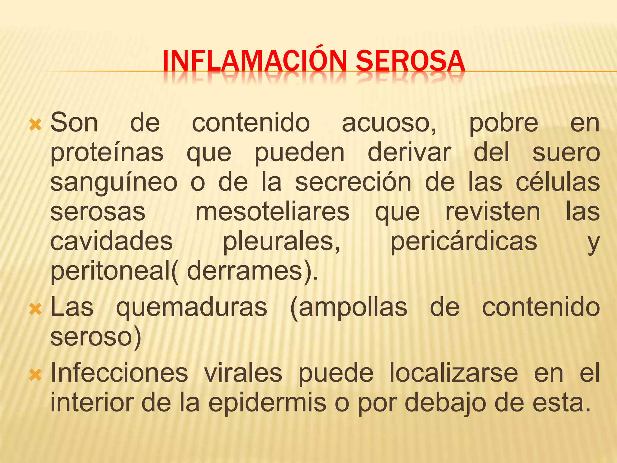 Tipos de inflamacion | PPTX