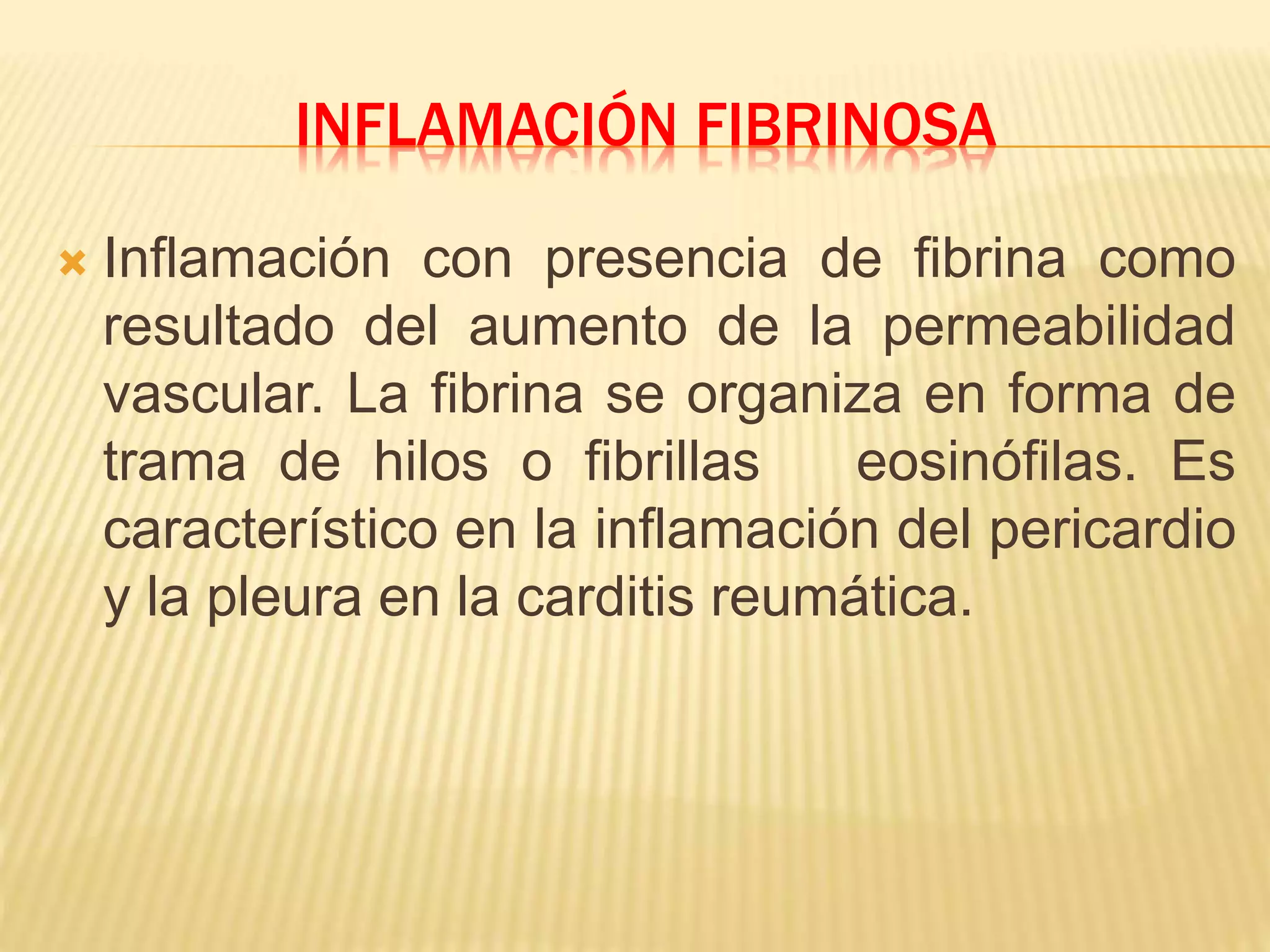 Tipos de inflamacion | PPTX