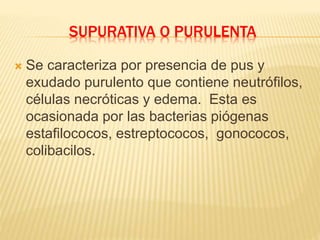 Tipos de inflamacion | PPTX