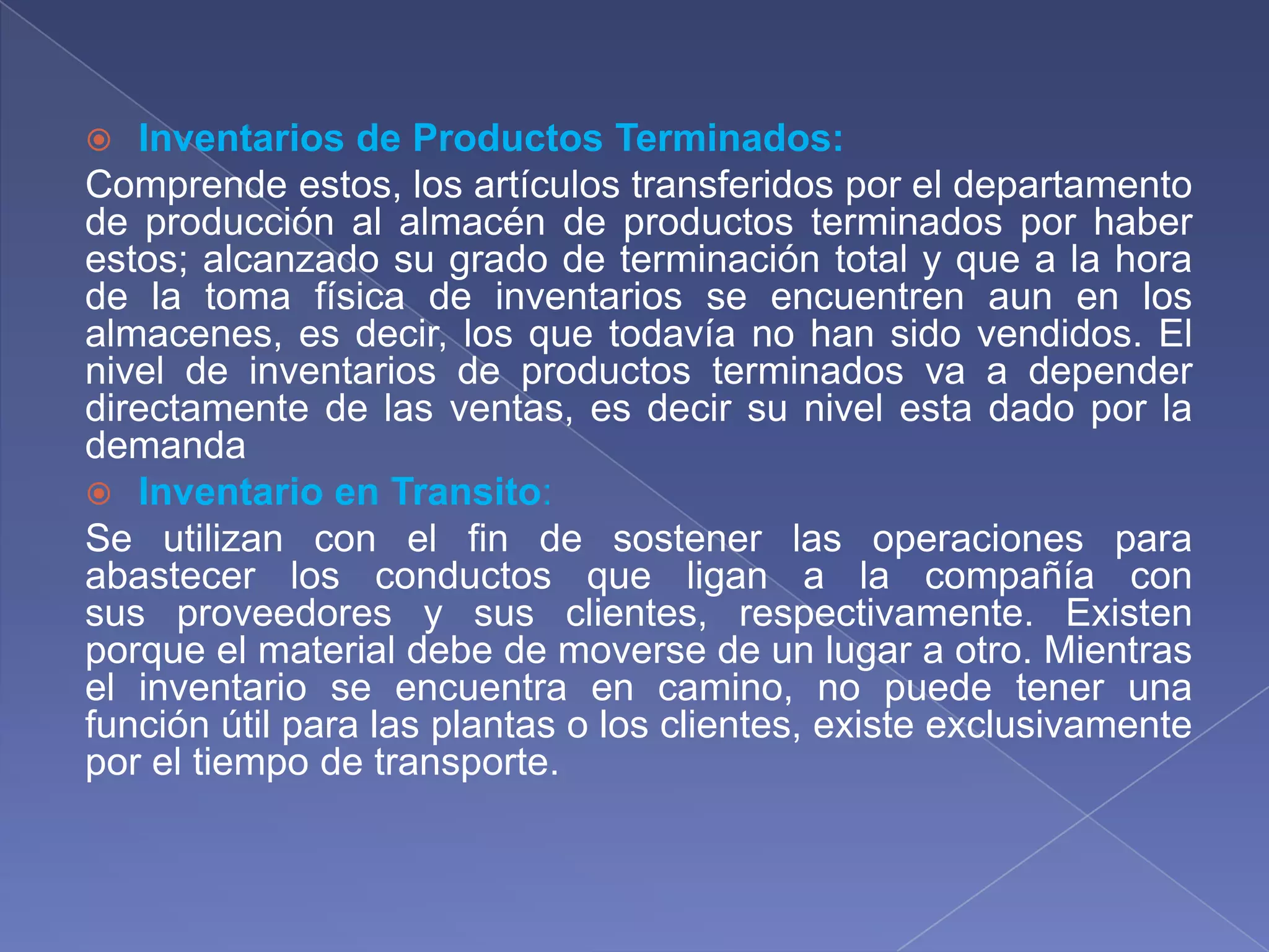 Tipos de inventario en contabilidad financiera | PPTX