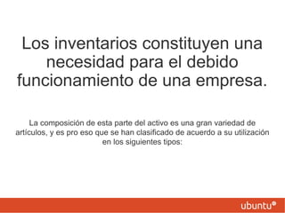 Tipos de inventarios | ODP