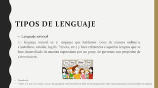 Tipos de lenguaje. | PPTX