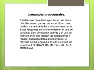 Tipos de lenguaje de programacion part 2 | PPT