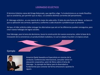 Diferentes Estilos de liderazgos | PPTX