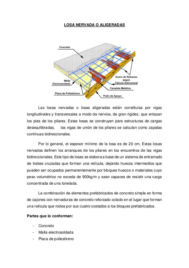 Tipos de losas y vigas (construccion ll)