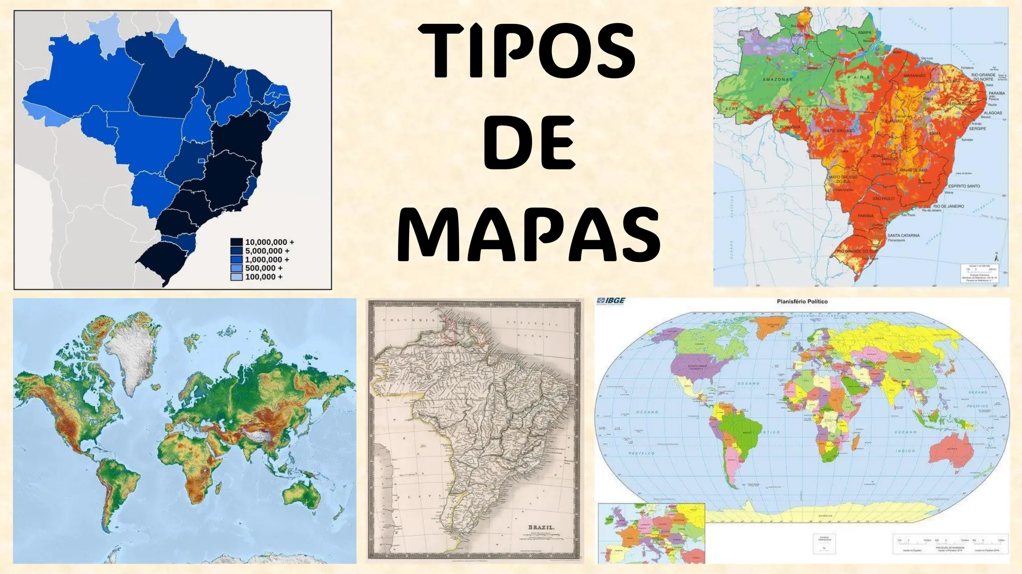 Tipos De Mapas E Suas Características - Maestrovirtuale - Motivacao