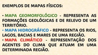Plano de aula geografia sobre os tipos de mapas | PDF