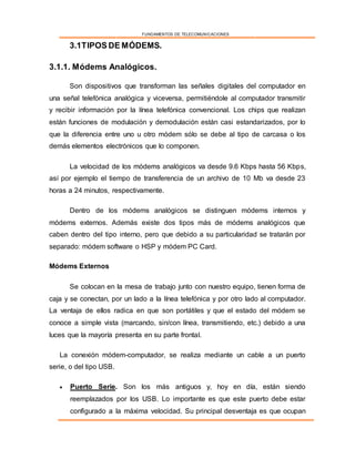 Tipos de módeems | DOCX