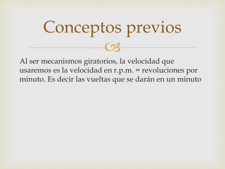 Tipos de mecanismos | PPTX