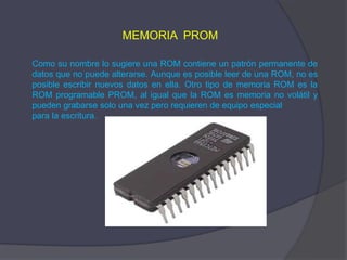 Tipos de memorias | PPTX