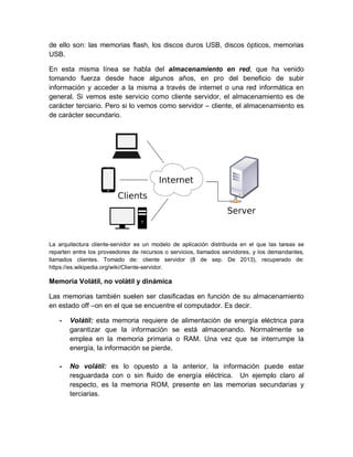 Tipos de memoria usadas para sistemas informáticos | PDF