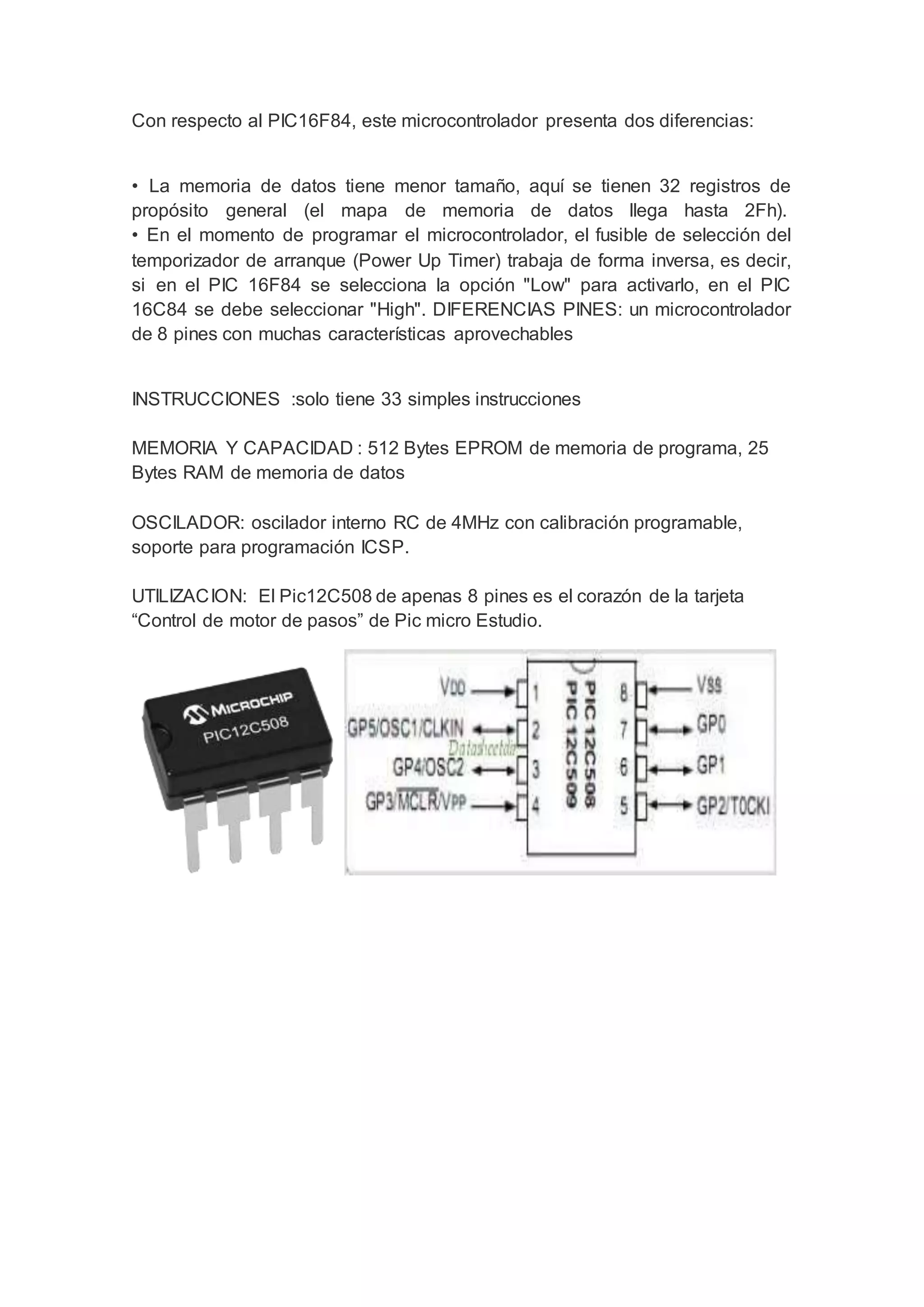 Tipos de microcontroladores | DOCX
