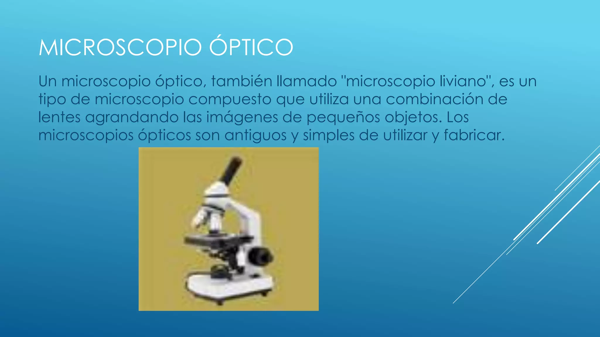 Tipos de microscopios y sus funciones | PPT