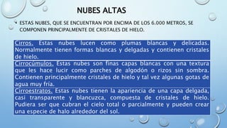 Tipos de nubes | PPTX