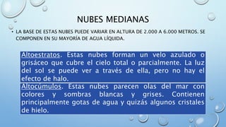 Tipos de nubes | PPTX