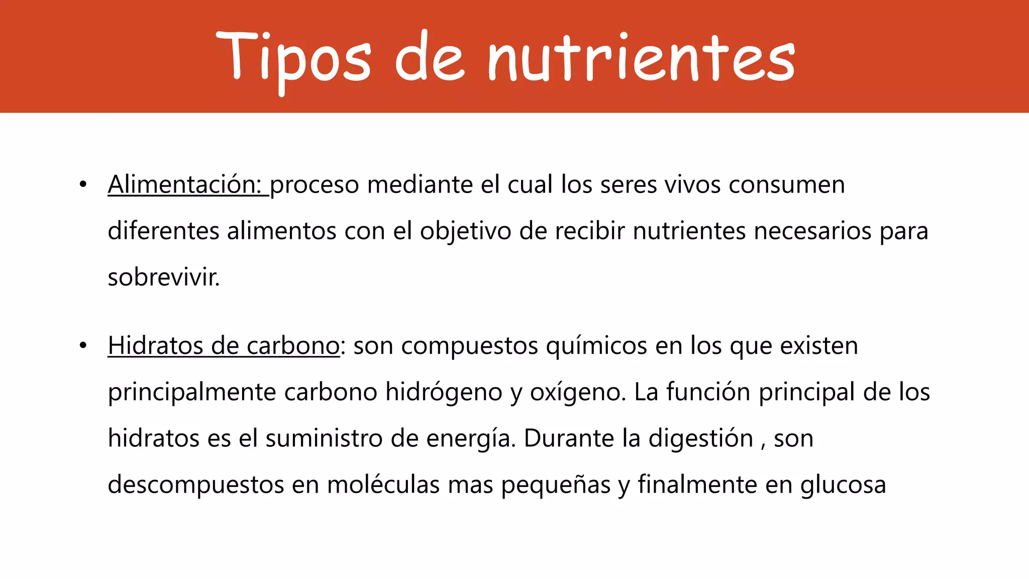 Tipos de nutrientes | PPTX