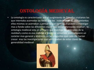 Tipos de ontologia | PPTX