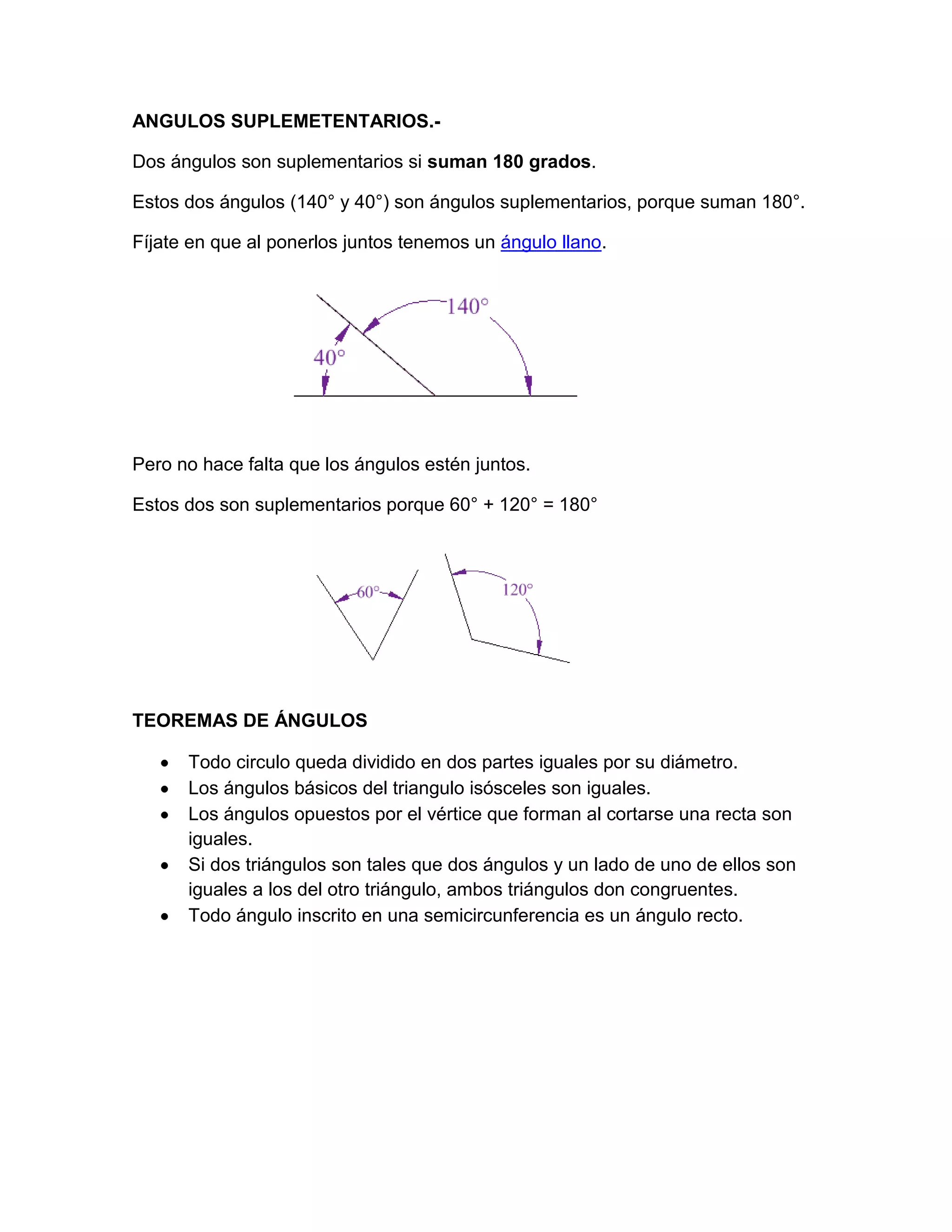 Tipos de pares de angulos | DOCX