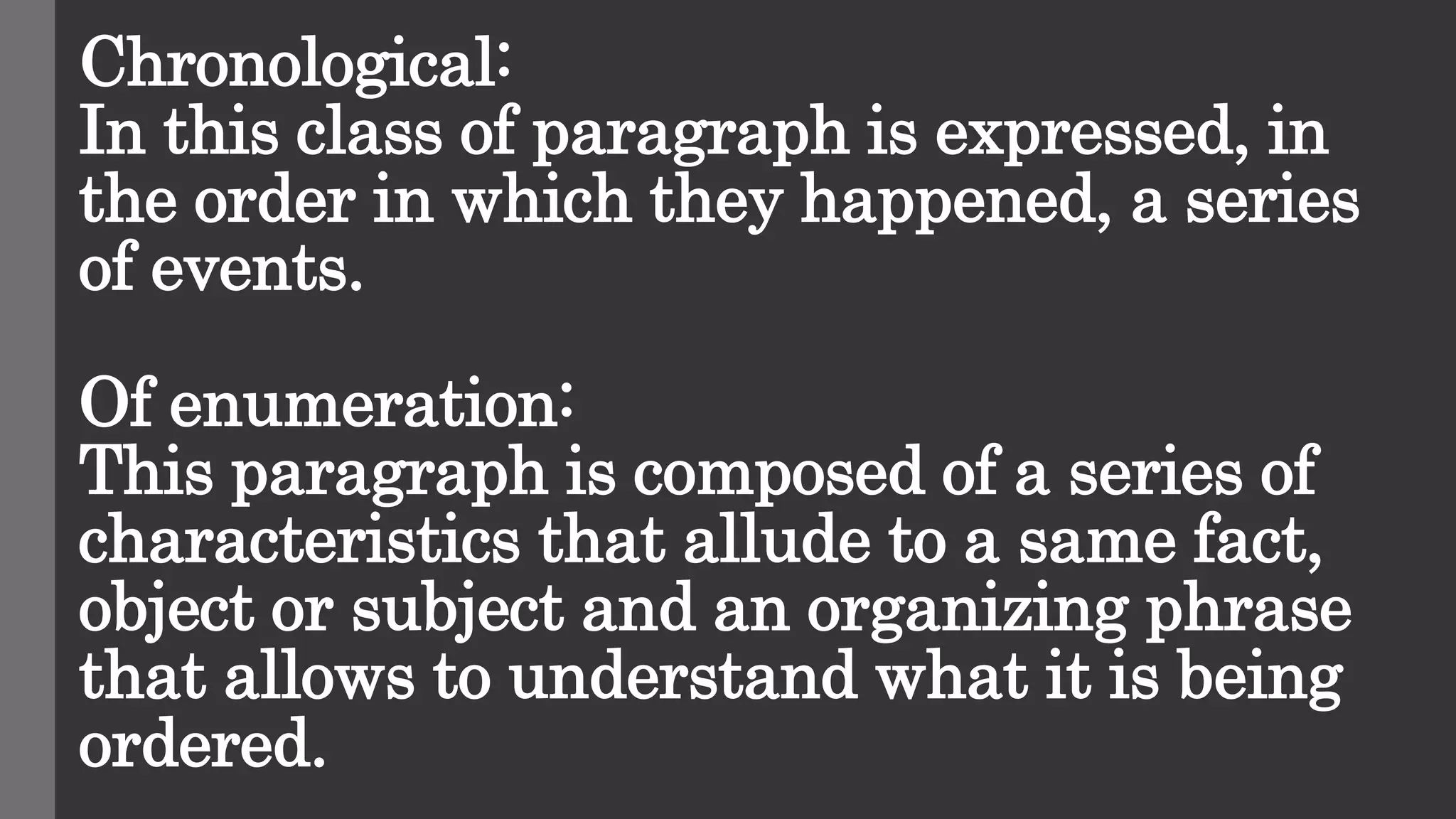 TYPES OF PARAGRAPHS | PPT