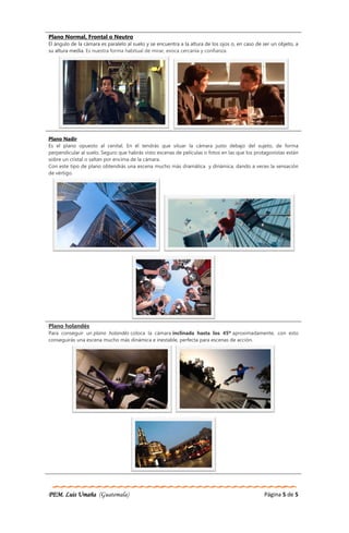 Tipos de plano en el cine y fotografía | PDF