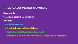 Tipos de Predicado, lingua Portuguesa Aa | PPTX