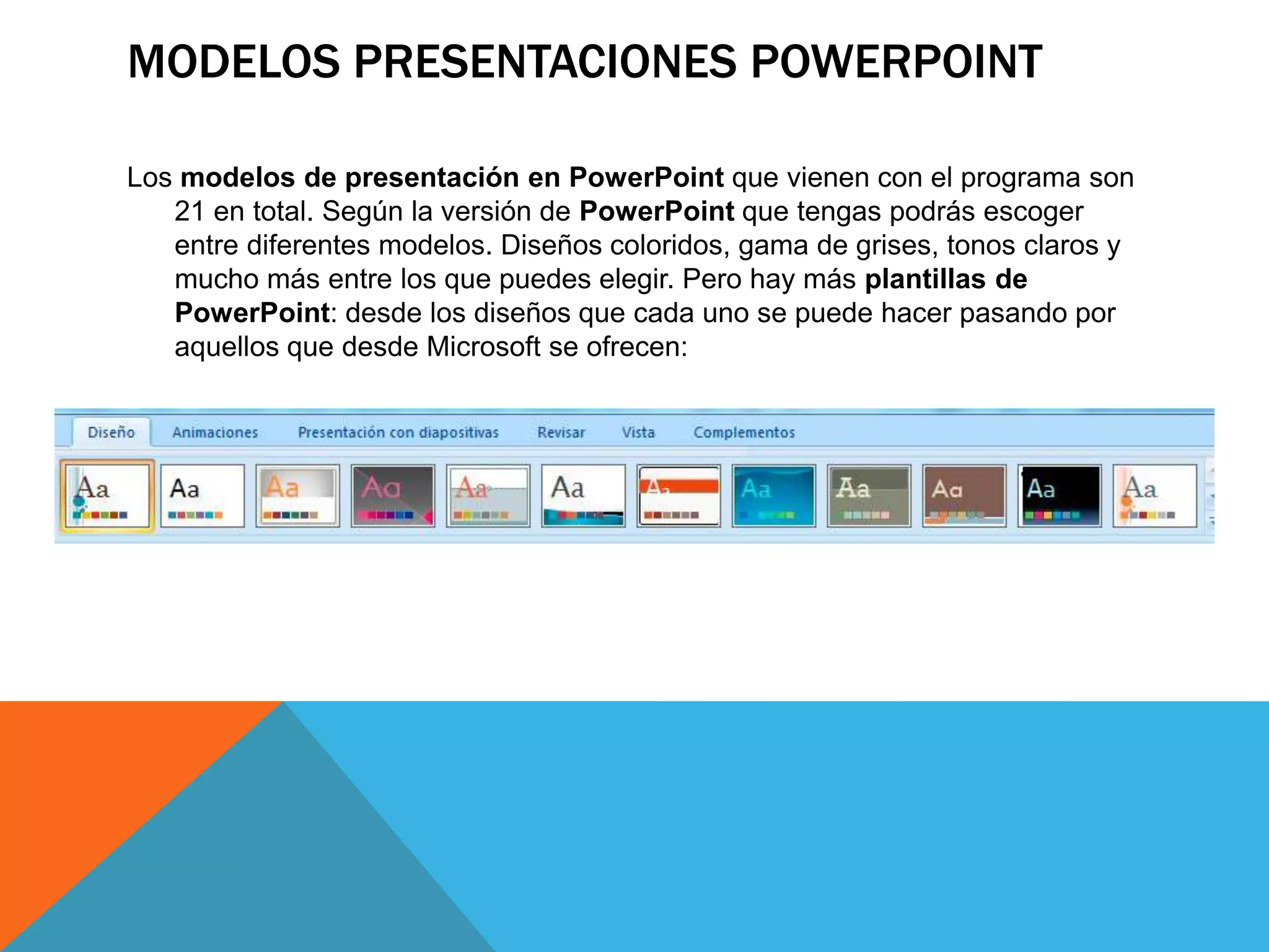 Tipos de presentacion en power point | PPT